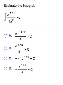 Solved Evaluate the integral. In π x2 2xe* sin (eX")dx OA. | Chegg.com