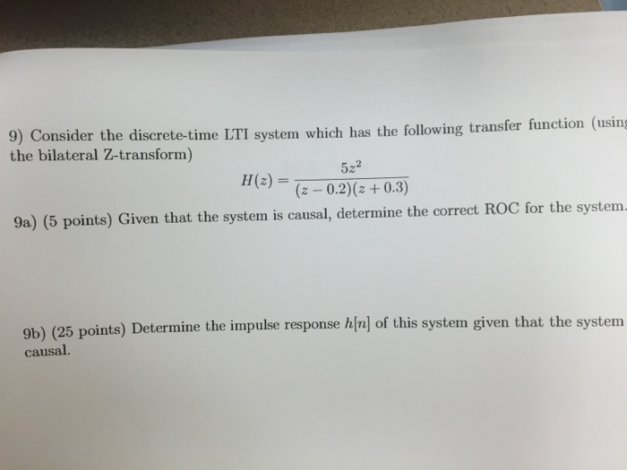 Solved Consider the discrete-time LTI system which has the | Chegg.com