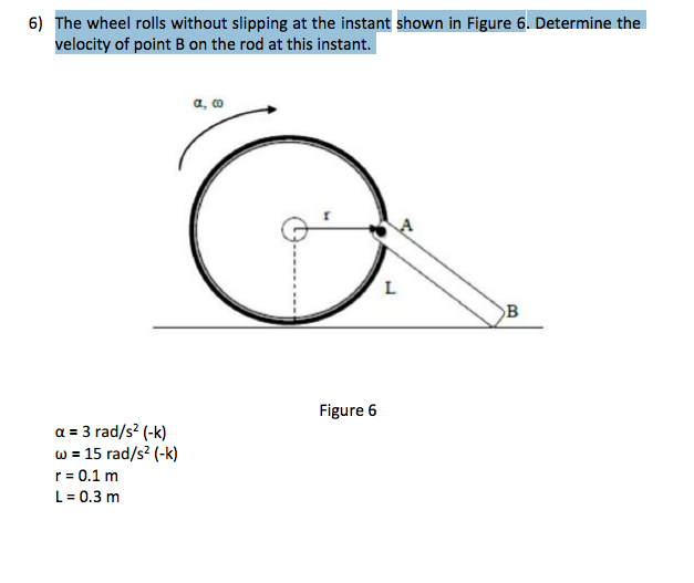 Solved The wheel rolls without slipping at the instant shown | Chegg.com