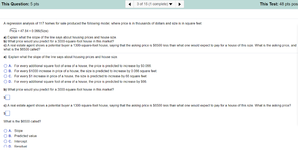 Solved This Question: 5 pts 30f 15 (1 complete) This Test: | Chegg.com Solved This Question: 5 pts 30f 15 (1 complete) This Test: | Chegg.com