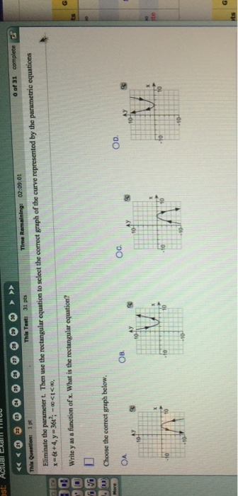 Solved 02:09:01 0 of 31 by the OA Oc. OD. 10 | Chegg.com