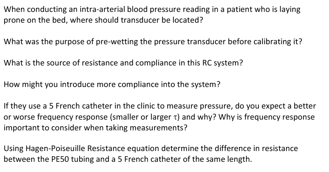 Pressure fluid lab question | Chegg.com