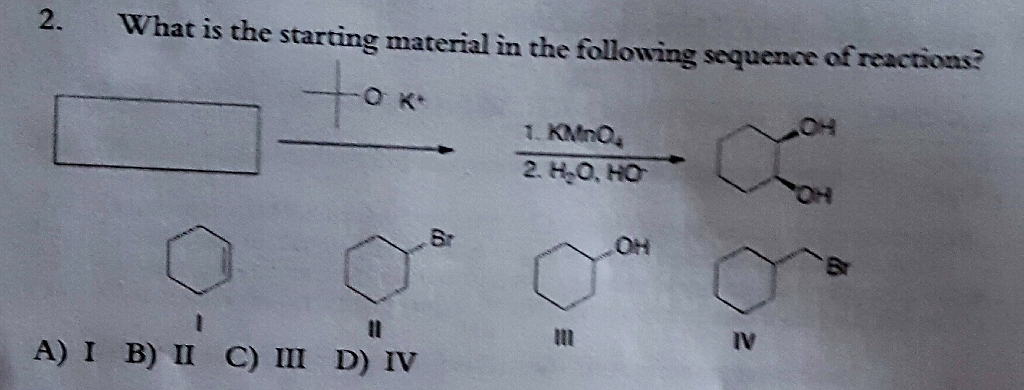 Solved What is the starting material in the following | Chegg.com Solved What is the starting material in the following | Chegg.com