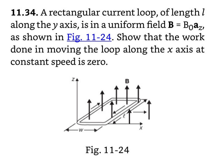 Solved A rectangular current loop, of length l along the y | Chegg.com