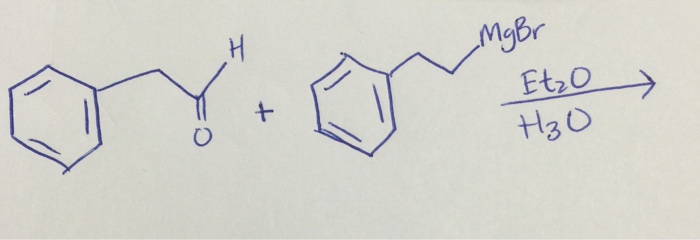 Solved O H MgBr Et2O H3O | Chegg.com