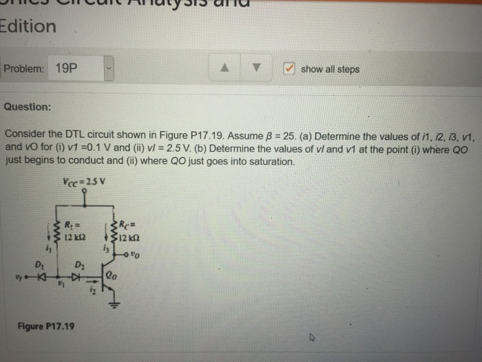Solved Question: Consider the DTL circuit shown in Figure | Chegg.com