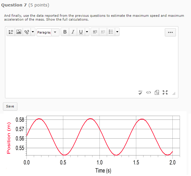 Solved Question 7 (5 points) And finally, use the data | Chegg.com