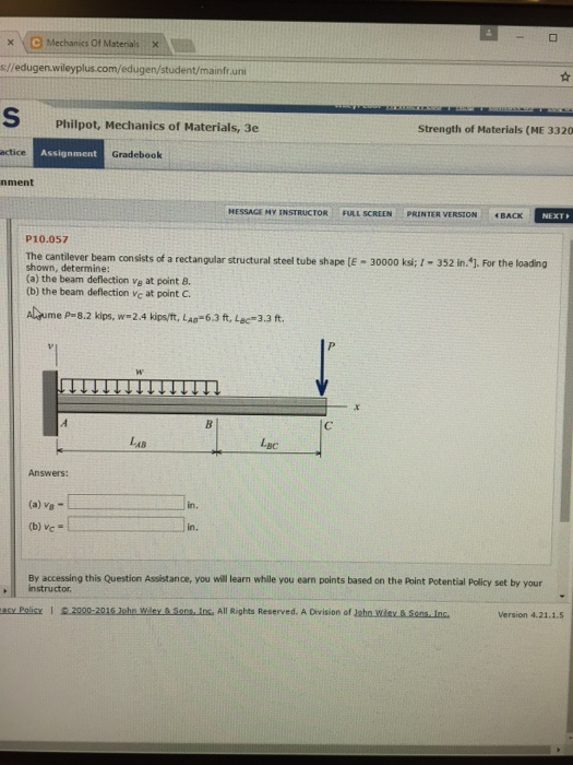 Solved The cantilever beam consists of a rectangular | Chegg.com Solved The cantilever beam consists of a rectangular | Chegg.com