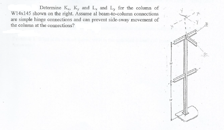 Solved Determine Kx, Ky and Lx and Ly. for the column of | Chegg.com