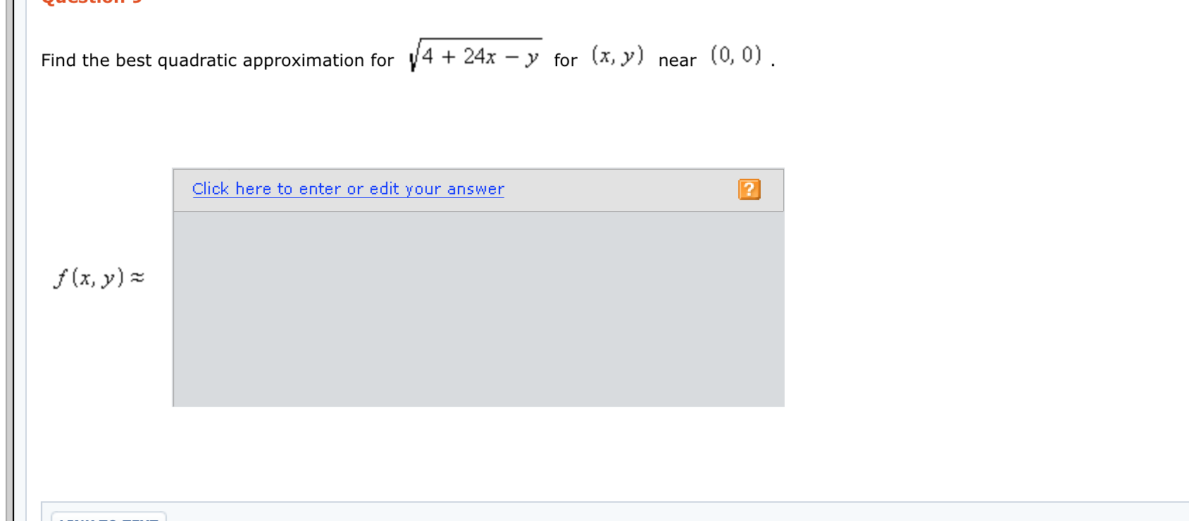 Solved Find the best quadratic approximation for Squareroot4 | Chegg.com