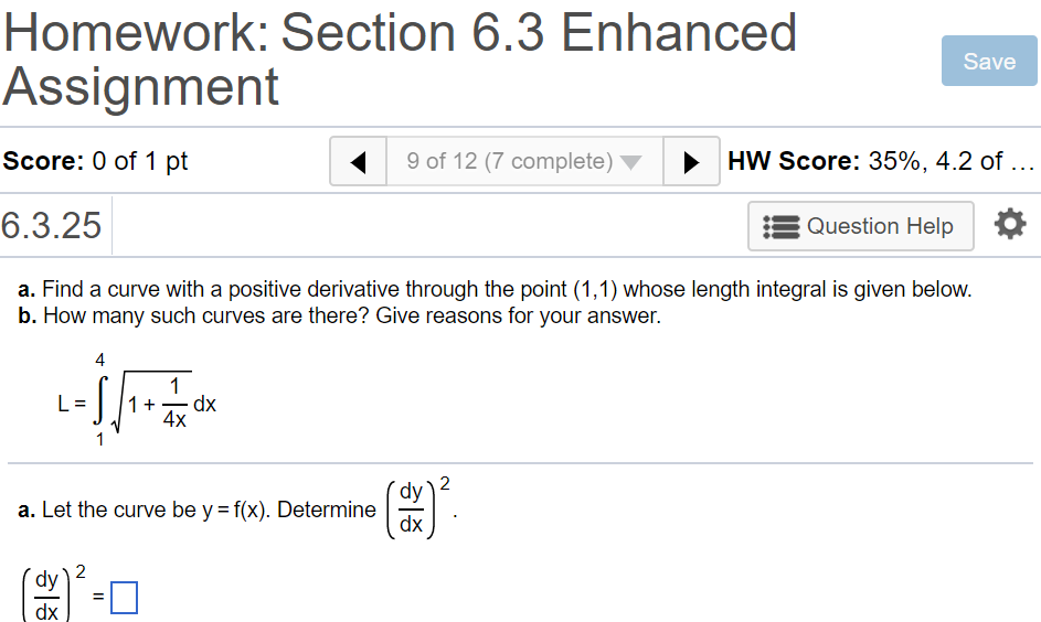 Solved Homework Section 6 3 Enhanced Save Assignment Score