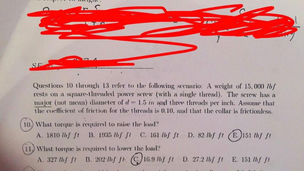 Solved Questions 10 through 13 refer to the following | Chegg.com