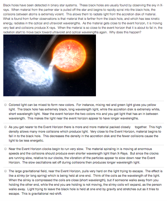 Solved Black holes have been detected in binary star | Chegg.com