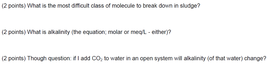 Solved What is the most difficult class of molecule to break | Chegg.com