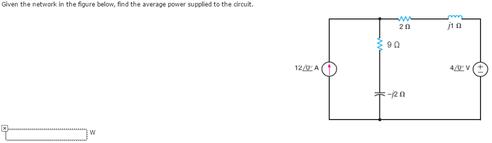 Solved Given the network in the figure below, find the | Chegg.com