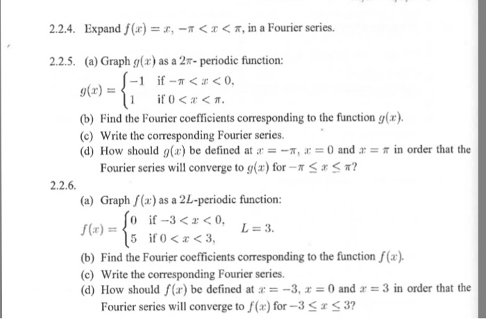 Solved Expand f(x) = {-x if - pi