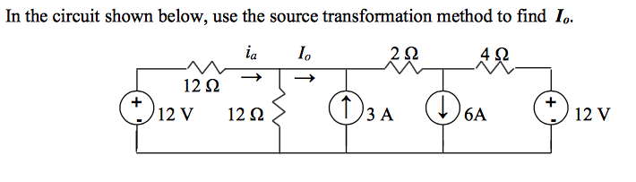 Solved In the circuit shown below, use the source | Chegg.com