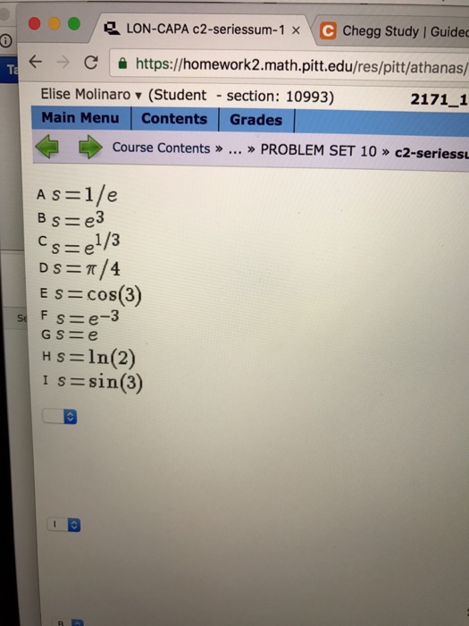Solved LON-CAPA c2-seriessum-1 x C Chegg Study I Guided k- c | Chegg.com