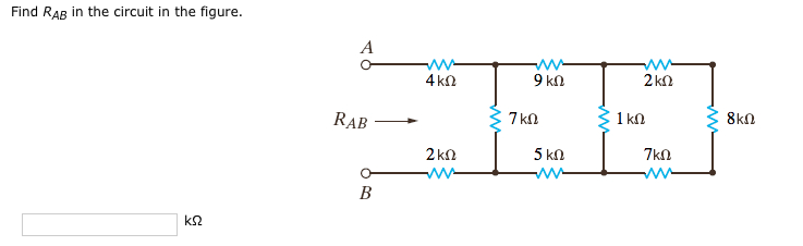 Solved Find RAB in the circuit in the figure 어 RAB | Chegg.com
