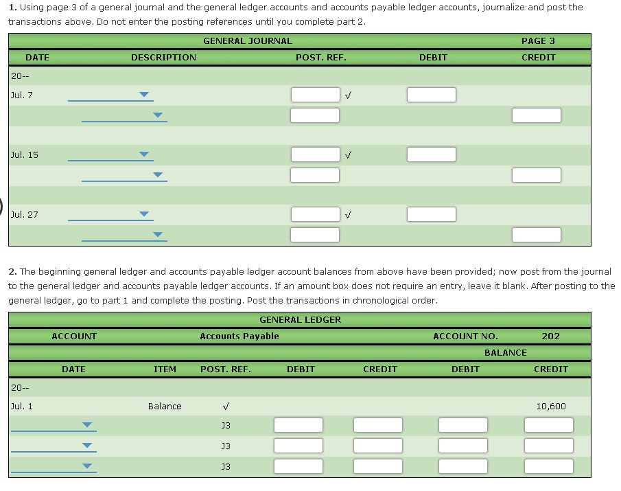 Solved Journalizing Purchases Returns and Allowances and | Chegg.com