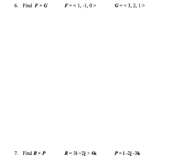 Solved Find F times G F = G = Find R | Chegg.com