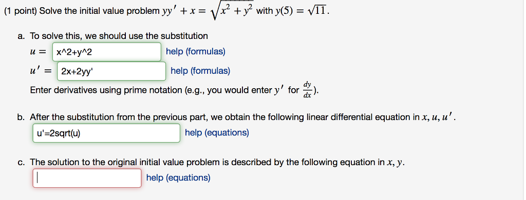 Solved Solve the initial value problem yy' + x Squareroot | Chegg.com