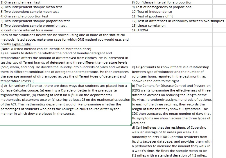 Solved One sample mean test Two independent sample mean | Chegg.com