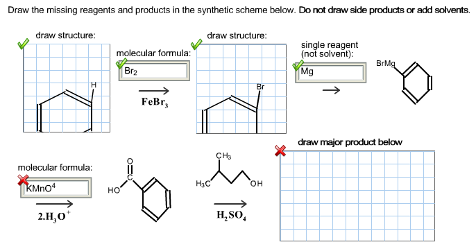 Solved Draw the missing reagents and products in the | Chegg.com