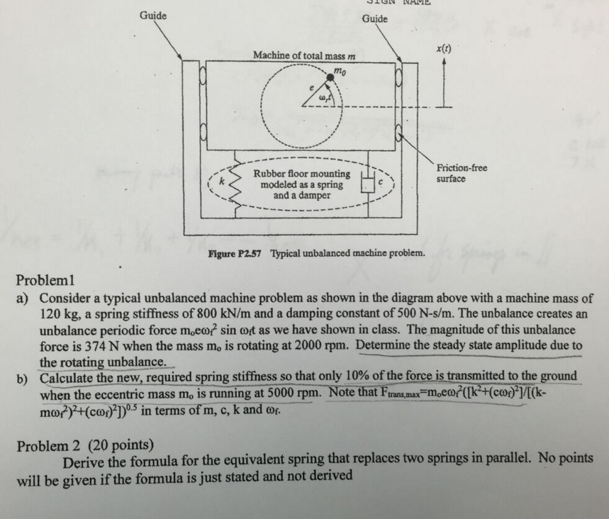 Consider a typical unbalanced machine problem as | Chegg.com