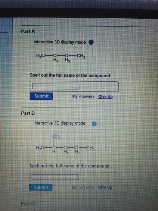 Solved Part A Interactive 3D display mode | Chegg.com