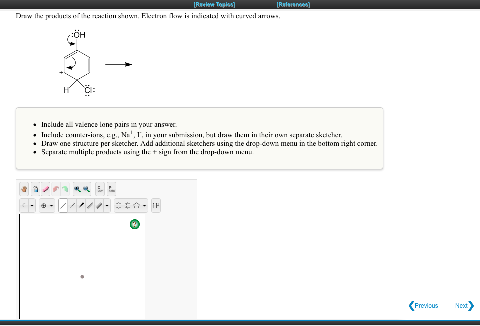 Solved Review Topics] [References Draw the products of the | Chegg.com