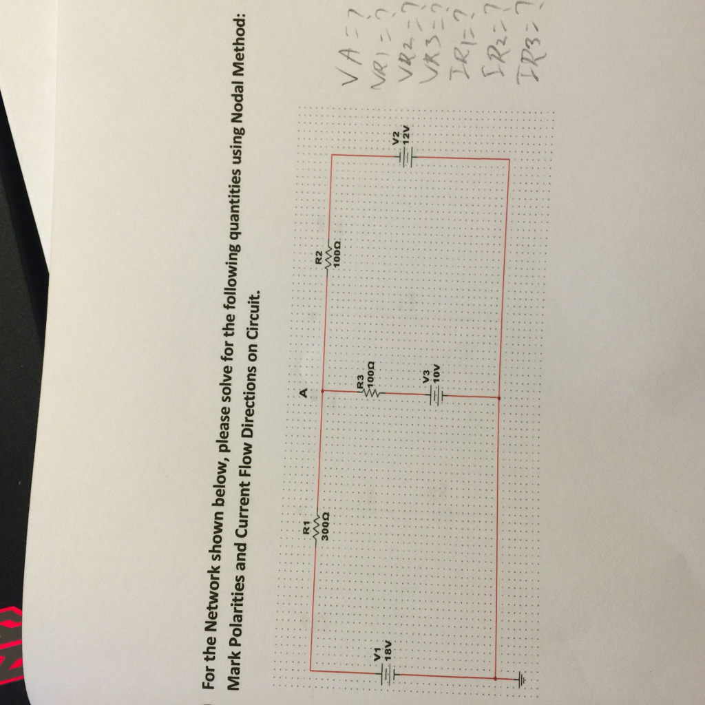 Solved For the Network shown below, please solve for the | Chegg.com