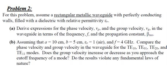 Solved Problem 2: For this problem. assume a rectangular | Chegg.com