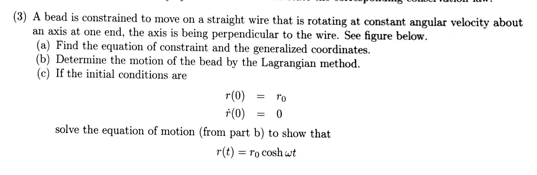 Solved A bead is constrained to move on a straight wire that | Chegg.com