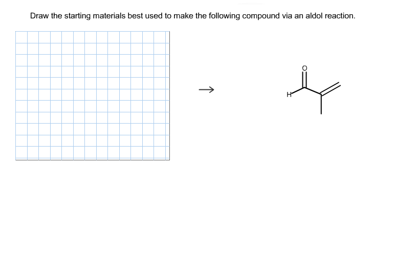 Solved Draw the starting materials best used to make the | Chegg.com