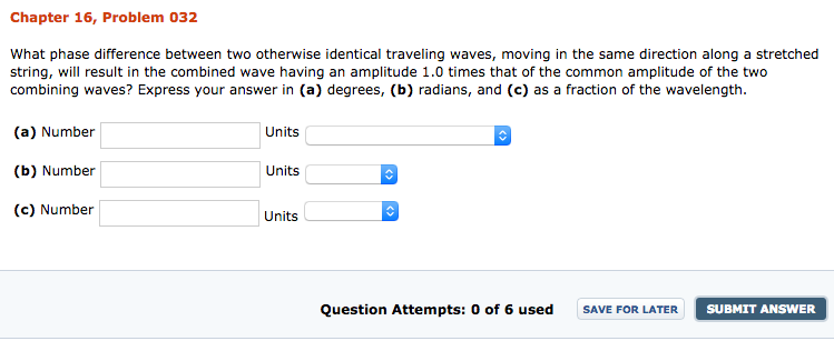 Solved What phase difference between two otherwise identical | Chegg.com