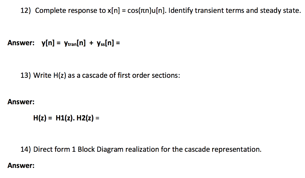 Solved Problem l: Given the unit sample response of a | Chegg.com