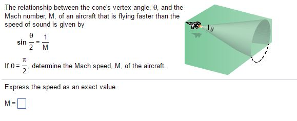 Solved The relationship between the cone's vertex angle, | Chegg.com