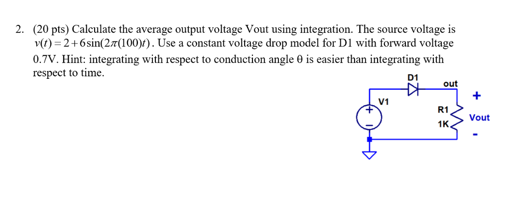 Solved Calculate the average output voltage Vout using | Chegg.com Solved Calculate the average output voltage Vout using | Chegg.com