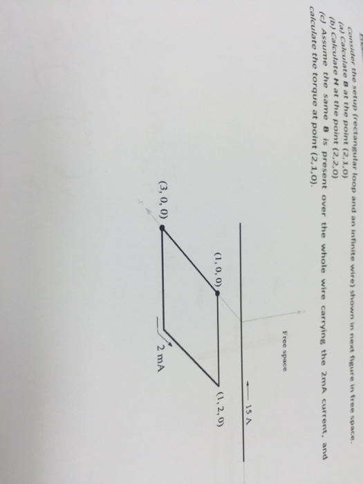 Solved Consider the setup (rectangular loop and an infinite | Chegg.com