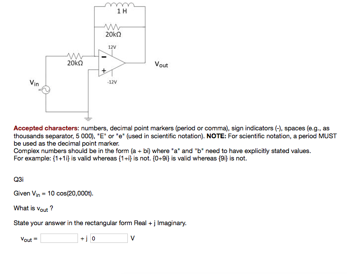 Solved Accepted characters: numbers, decimal point markers | Chegg.com