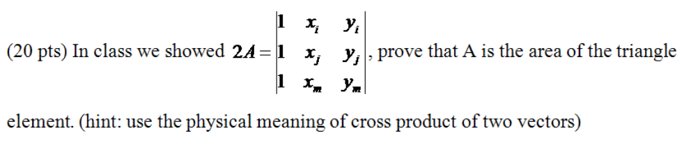 Solved (20 pts) In class we showed 24-1 x, y prove that A is | Chegg.com