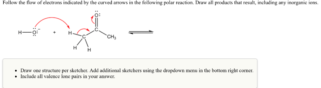 Solved Follow the flow of electrons indicated by the curved | Chegg.com