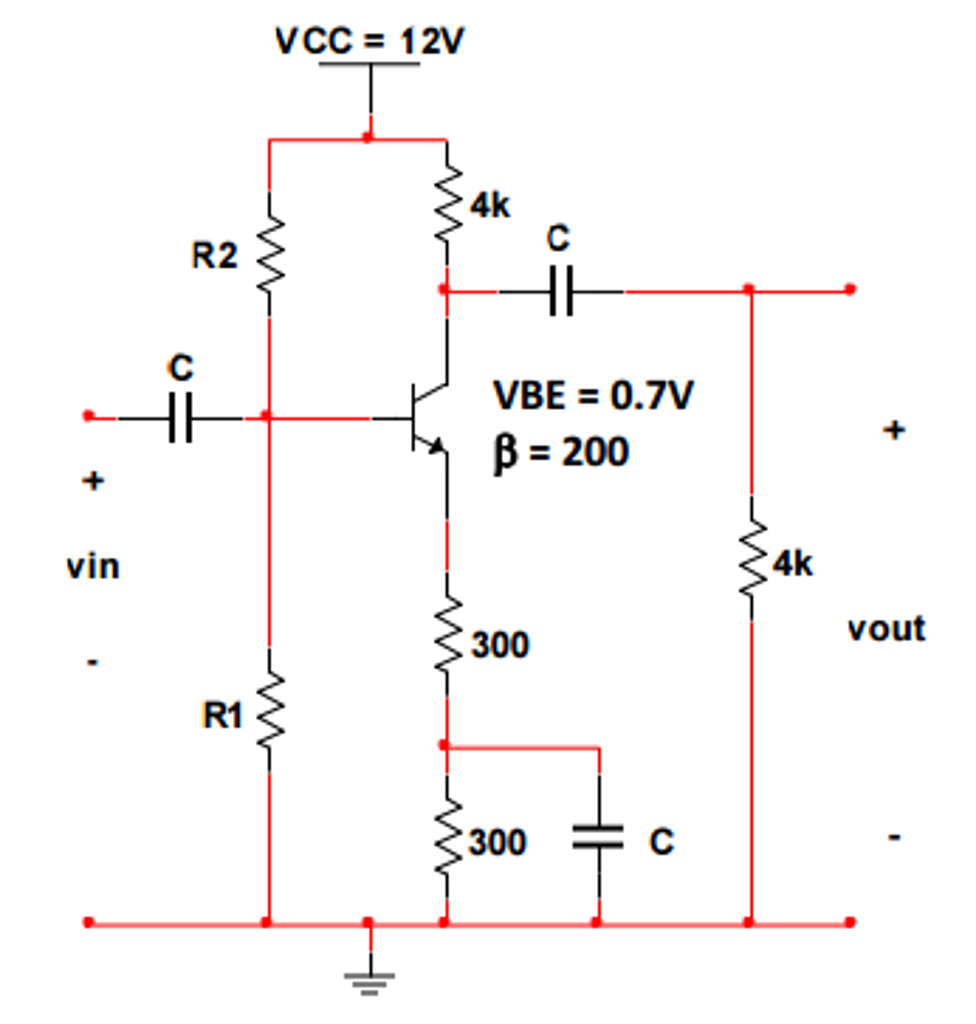 Solved Select ICQ and VCEQ for maximum symmetrical output | Chegg.com