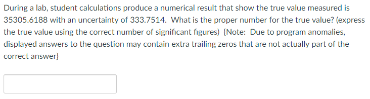 Solved During a lab, student calculations produce a | Chegg.com