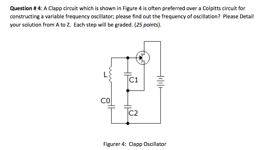 Solved A Clapp circuit which is shown in Figure 4 is often | Chegg.com