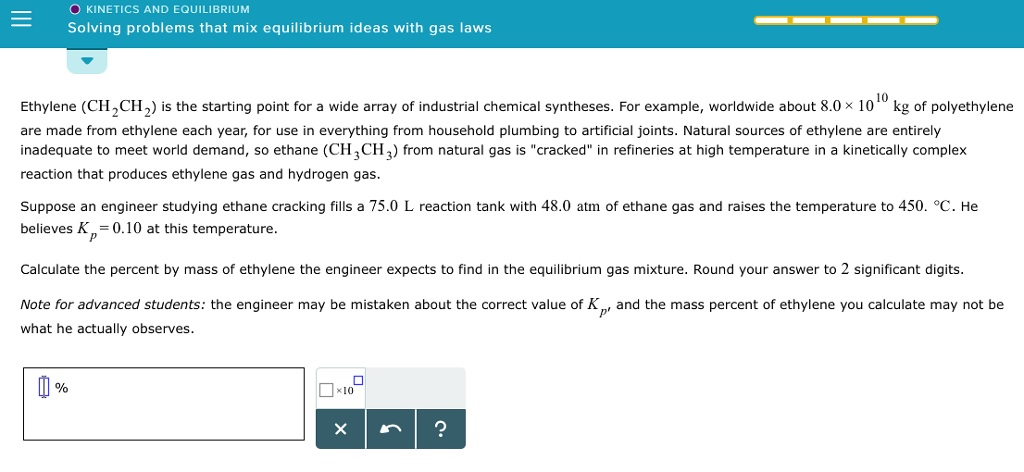 Solved KINETICS AND EQUILIBRIUM Solving problems that mix | Chegg.com