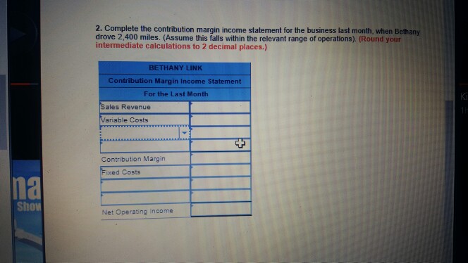 Solved Bethany Link delivers parts for several local auto | Chegg.com