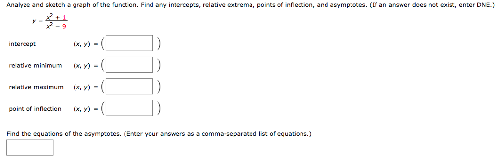 Solved Analyze and sketch a graph of the function. Find any | Chegg.com