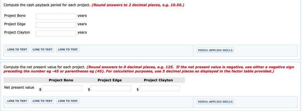 Solved Problem 26-1A U3 Company is considering three | Chegg.com